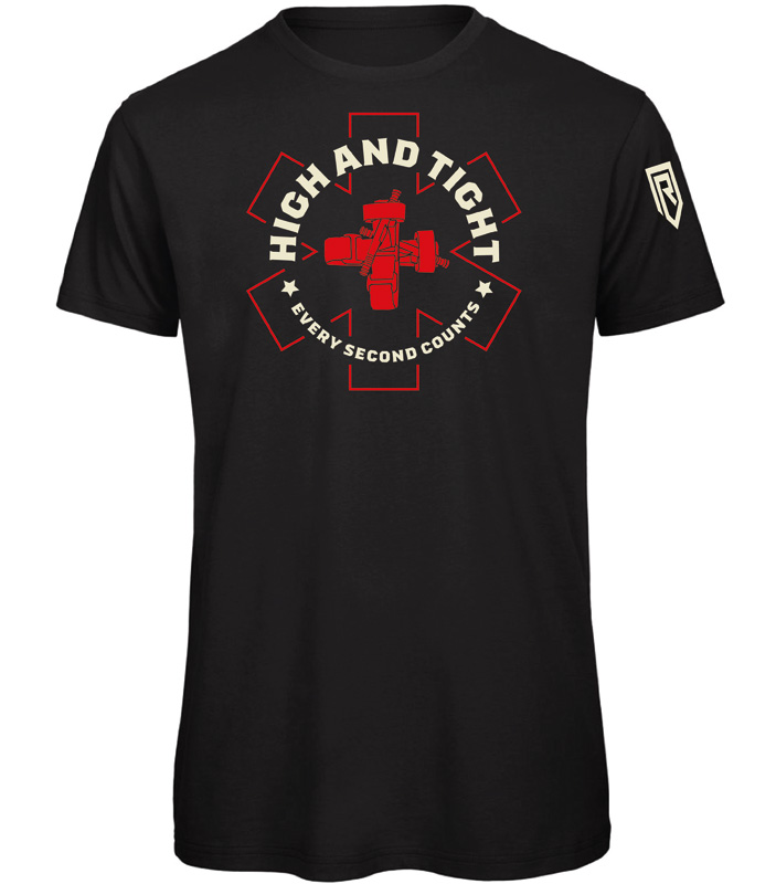 High & Tight - Black Tee - Rekyl
