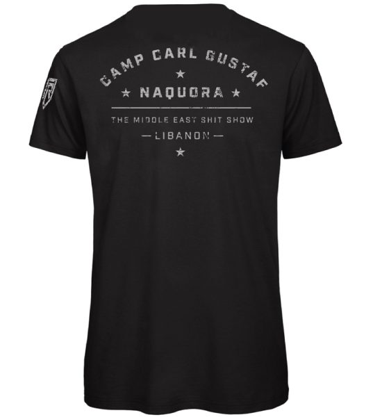 Camp Carl Gustaf - Libanon – Black Tee Ryggtryck - Rekyl